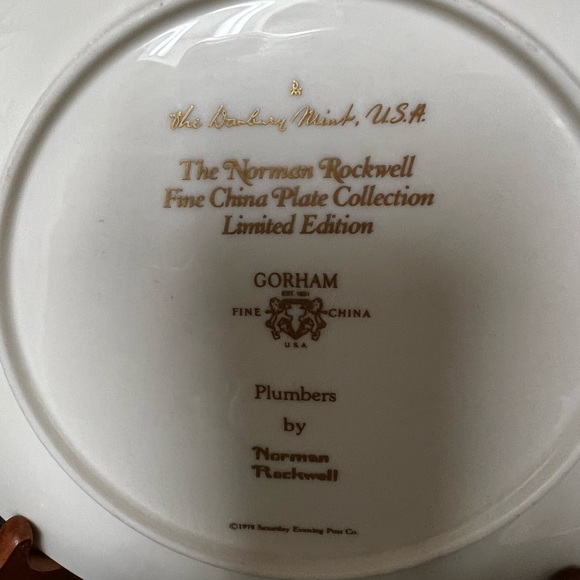 Danbury Mint | Other | Norman Rockwell Danbury Mint Plate | Poshmark